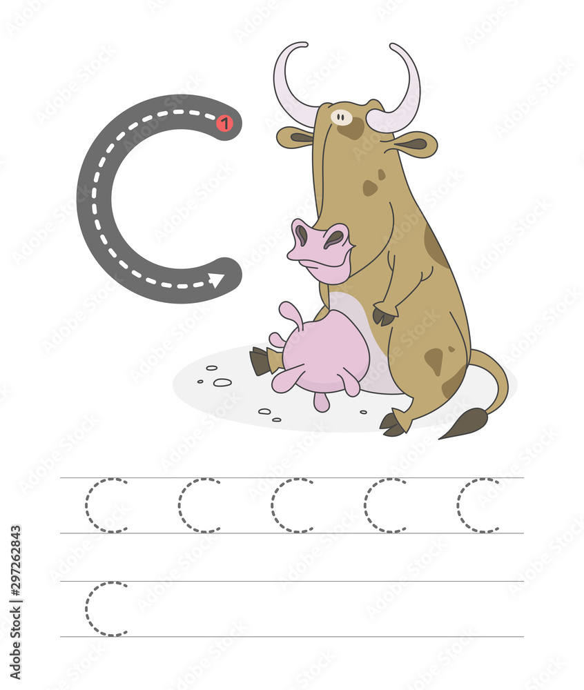 Learning to write a letter - C. A practical sheet from a set of ...