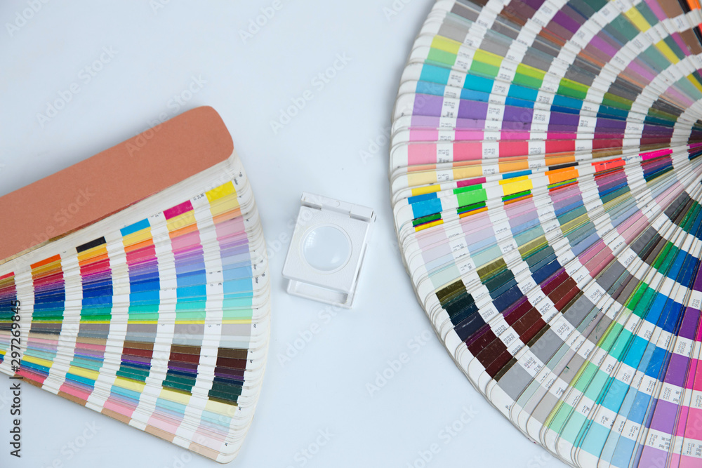 Sample colors catalogue pantone or colour swatches book Stock Photo ...