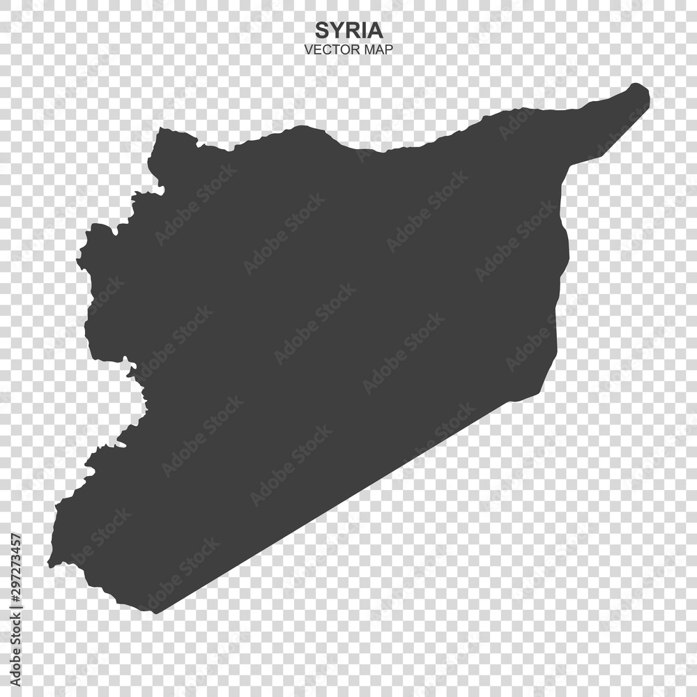 Poster political map of Syria isolated on transparent background – Wall ...