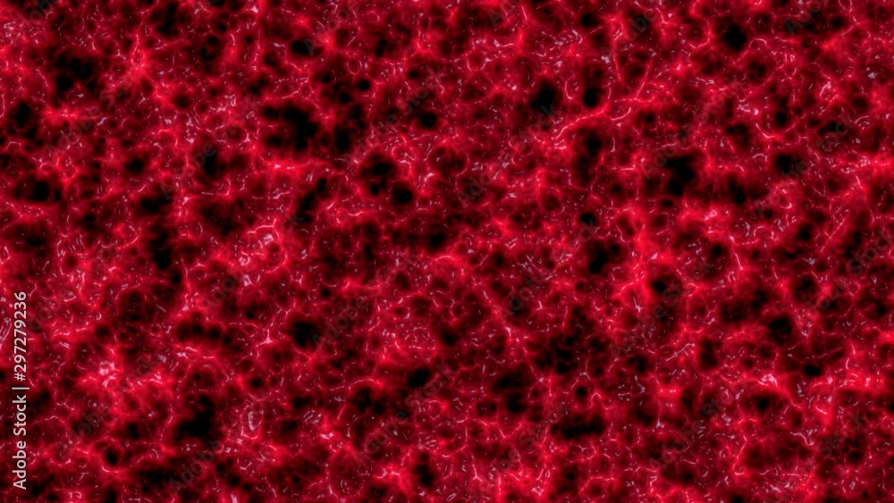 Texture of brain tissue, Organic surface and Blood vessels, animation ...