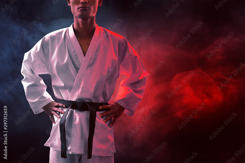 Red Martial Arts Background