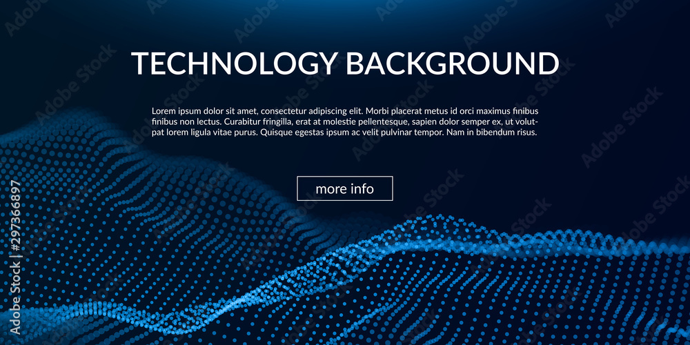 Digital technology background. Abstract connections. Futuristic sci-fi ...