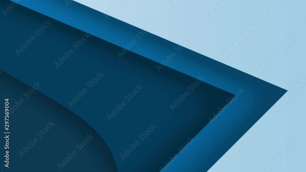 2D flat Animations 4K Blue color background abstract art Stock ビデオ ...