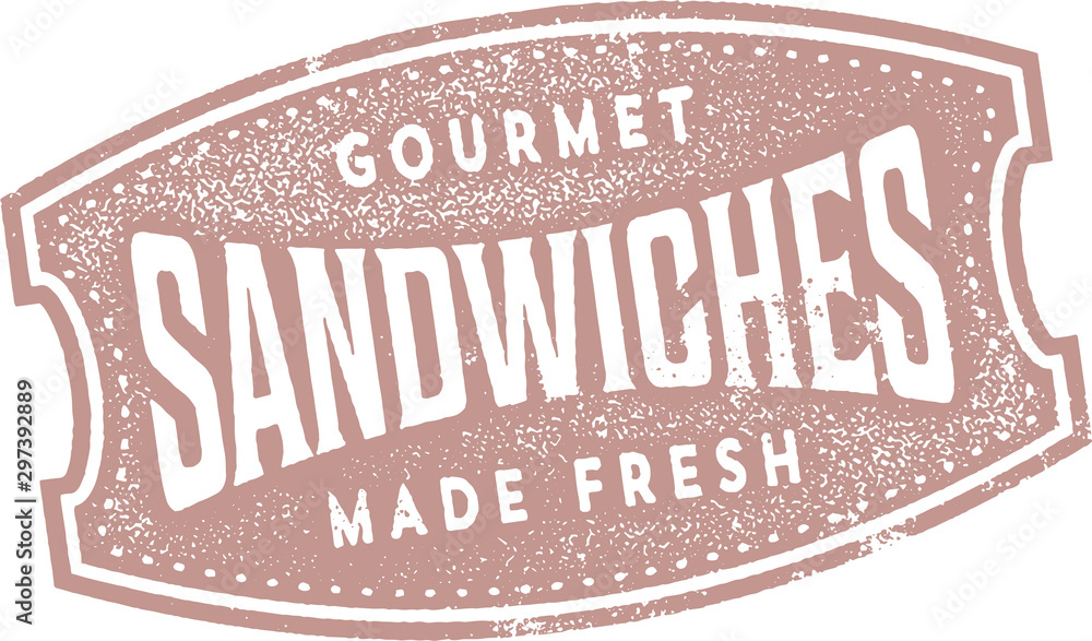 Poster Vintage Sign for Fresh Deli Sandwiches – Wall Art | UkPosters