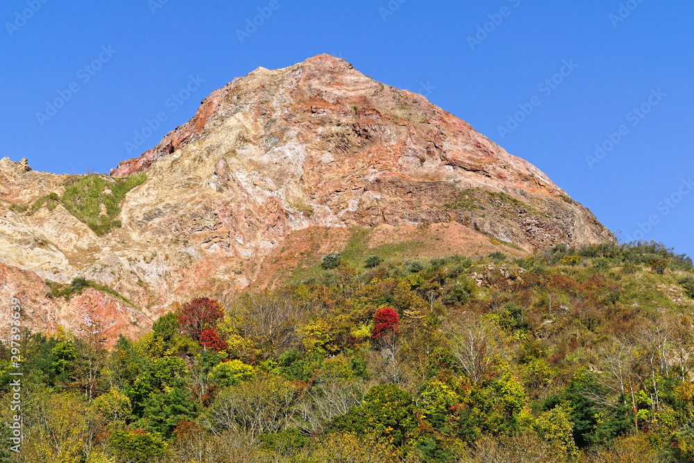 Mt.Showa-shinzan at Lake Toya National Park in Hokkaido, Japan Stock Photo | Adobe Stock