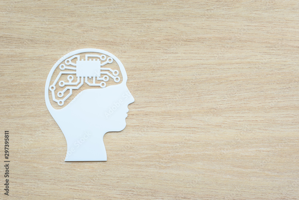 Logical thinking concept : Electronic circuit with IC or Integrated ...