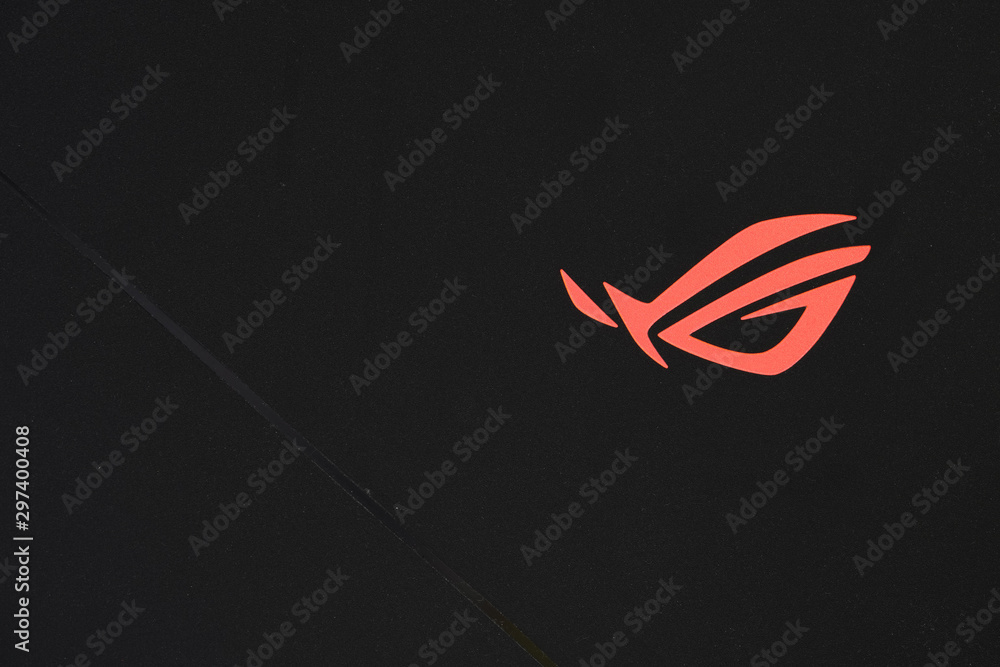 BANGKOK, THAILAND - JANUARY 23 - Logo of ASUS ROG or Republic of Gamers ...