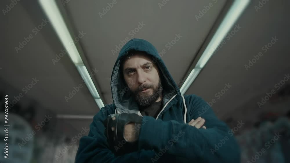 An eccentric controversial energetic male urban rapper.Portrait and ...