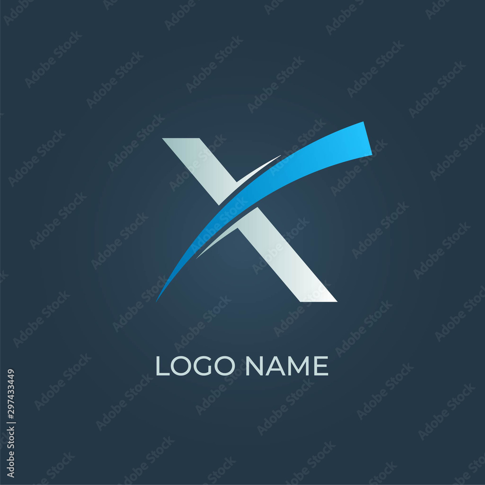 Letter X origami logo isolated. Alphabet vector image Stock Vector ...