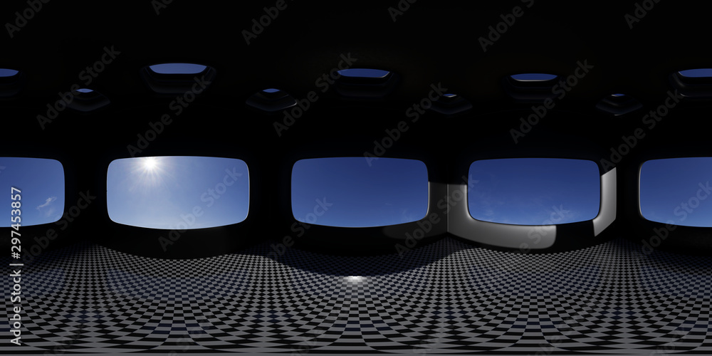 4K HDRI map, spherical environment panorama background, abstract high ...