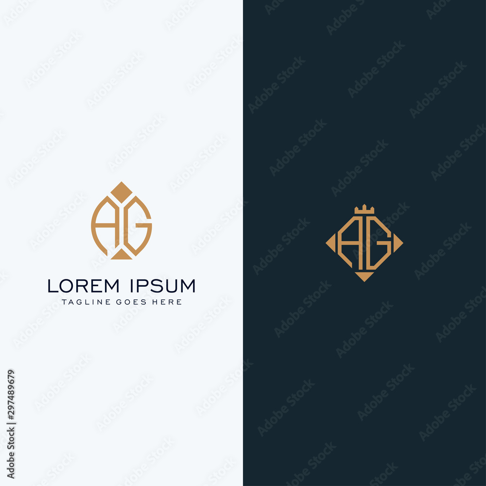 AG Logo Set modern graphic design, Inspirational logo design for all ...