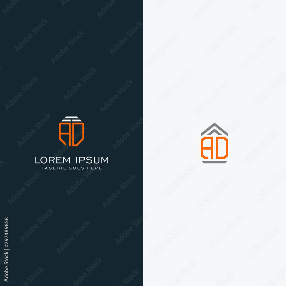 AD Logo Set modern graphic design, Inspirational logo design for all ...