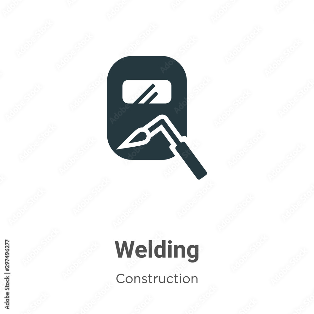 Welding vector icon on white background. Flat vector welding icon ...