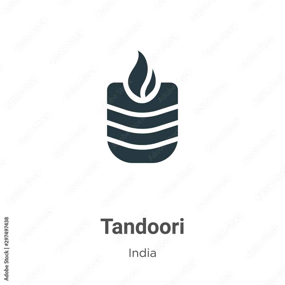 Tandoori vector icon on white background. Flat vector tandoori icon ...