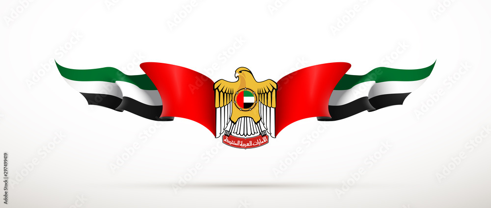 UAE official national state symbols: flag, coat of arms Standard of the ...