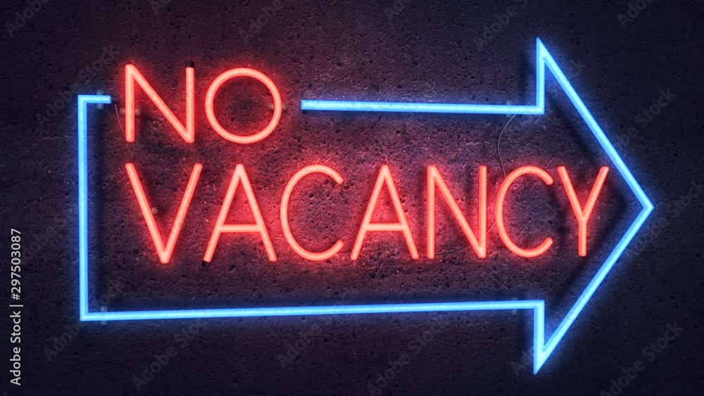 Realistic 3D render of a vivid and vibrant animated flashing neon sign ...