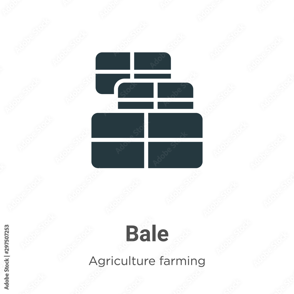 Bale vector icon on white background. Flat vector bale icon symbol sign ...