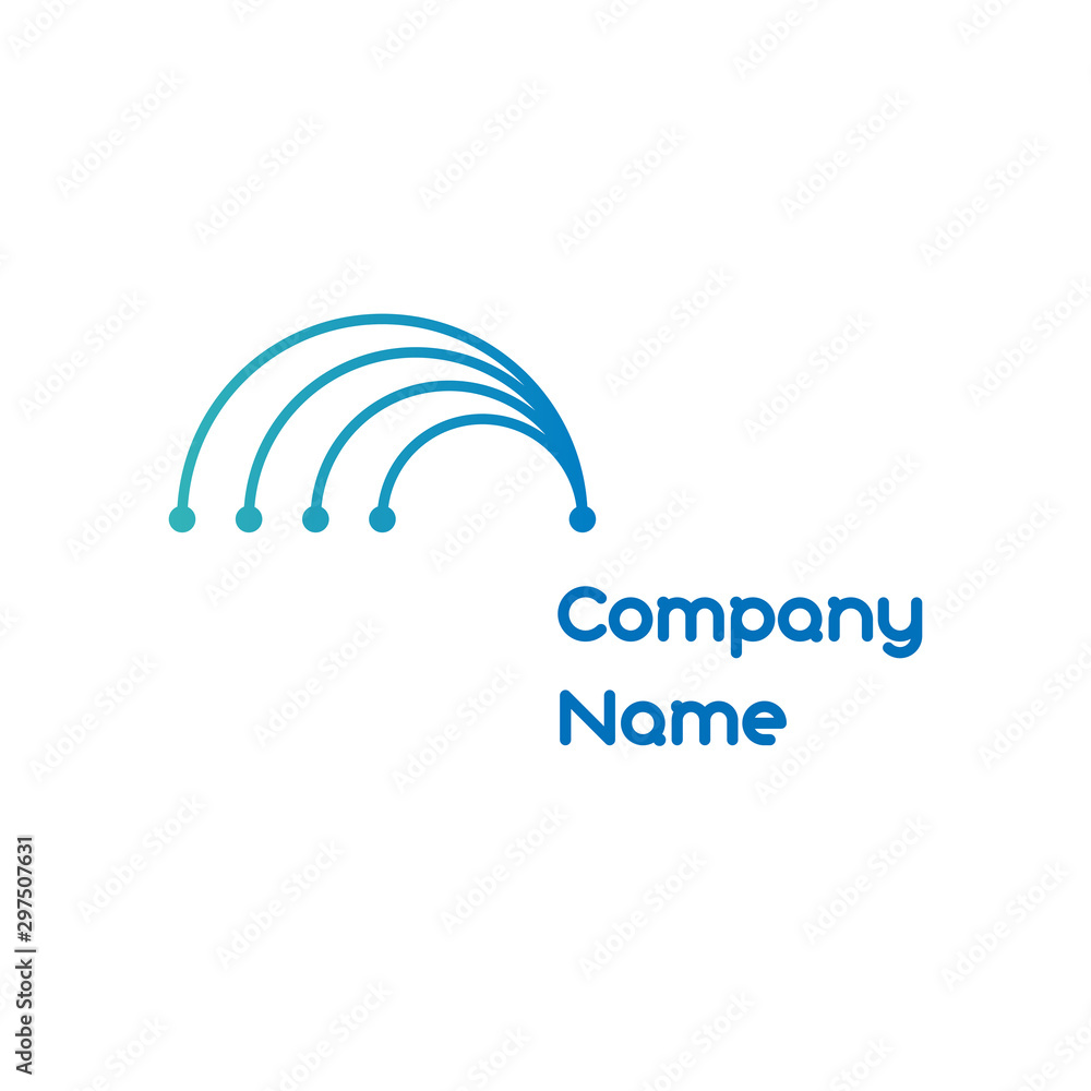 Abstract High Tech Connection Logo Stock Vector | Adobe Stock