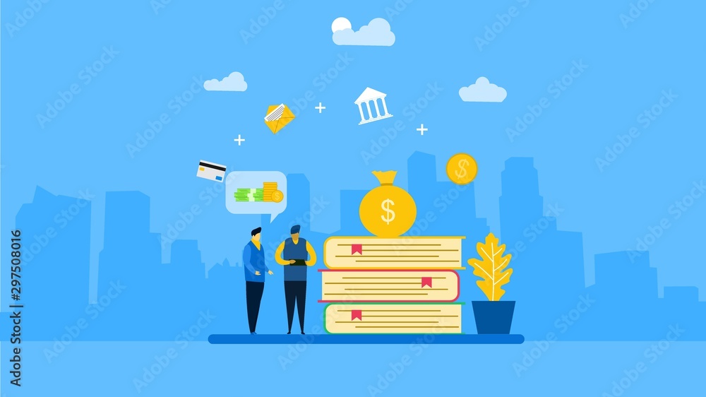 Financial problems with Tiny People Character Concept Vector ...