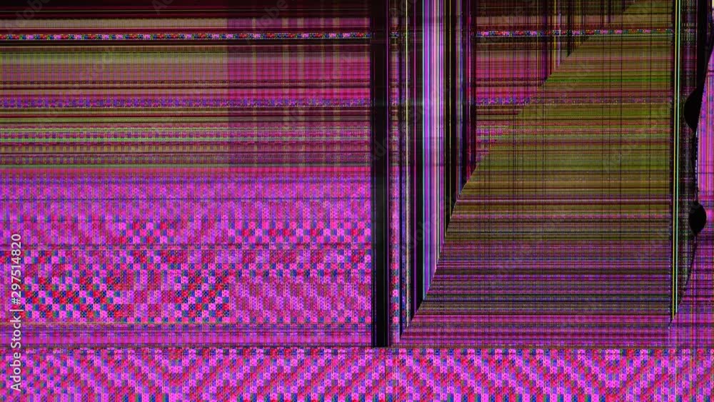Bad LCD monitor. Damaged matrix incorrectly displays the video signal ...