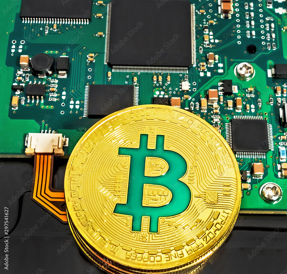 Satoshi Nakamoto BTC Gold Plated Bitcoin Coin open computer hard disk ...