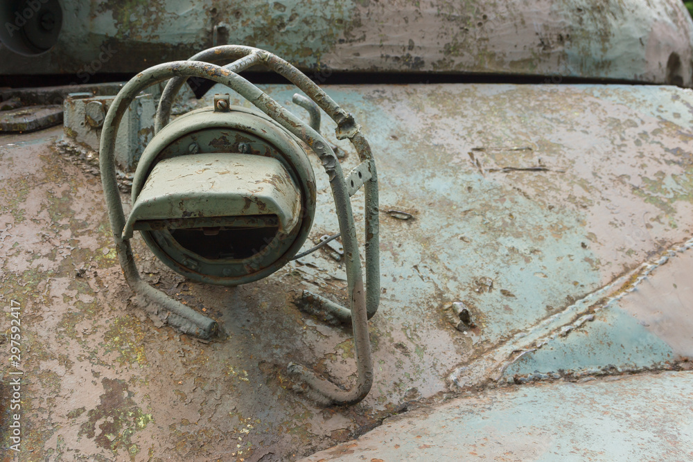 Headlight of heavy tank. Design elements and details of the old Soviet ...