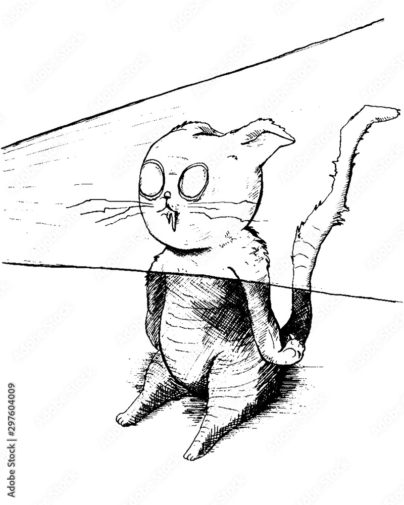 Funny Dead Cat Cartoon