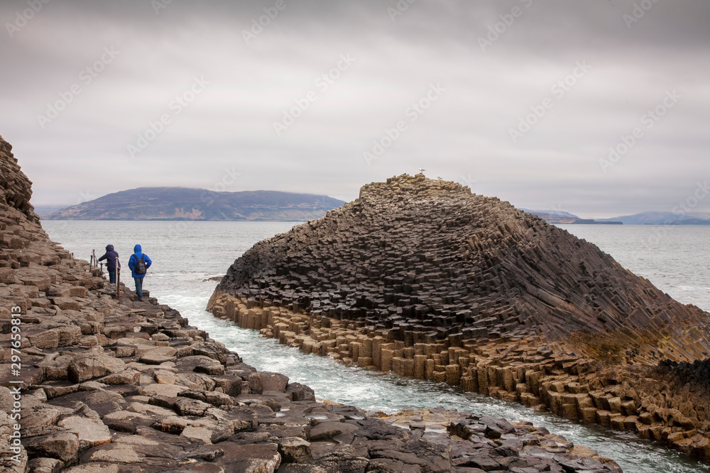 rock formations at Staffa island in scotland Stock Photo | Adobe Stock