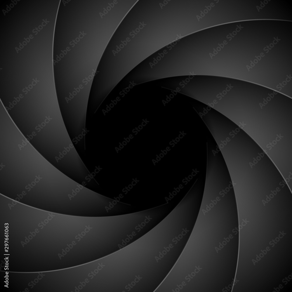 Camera shutter photography background aperture. Focus vector black lens ...