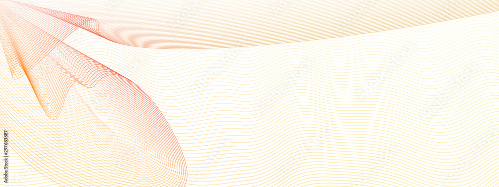 Light orange, red watermark for cheque, ticket, voucher, website banner ...