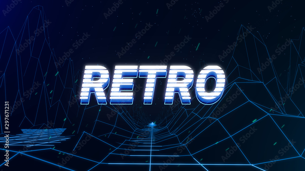 Cool Retro Titles Stock Template | Adobe Stock