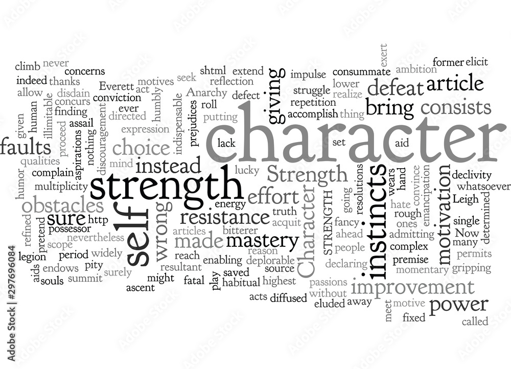 Character Revealed Character How To Strengthen It Stock Vector | Adobe ...