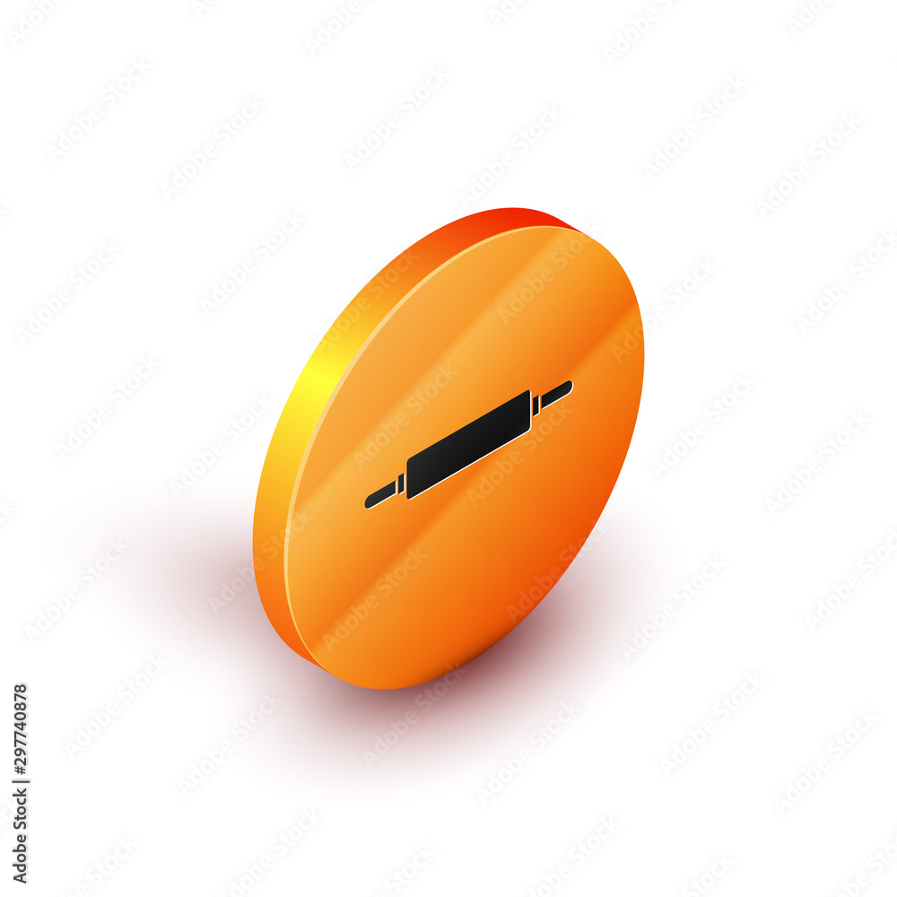 Rolled Button Icon Square Shape