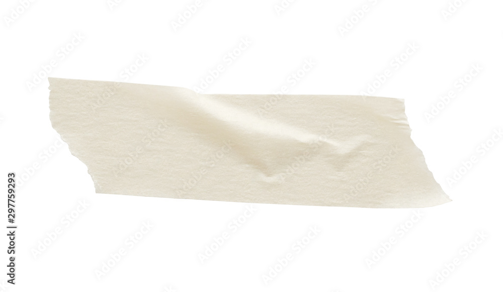 Adhesive paper tape isolated on white background Stock Photo | Adobe Stock