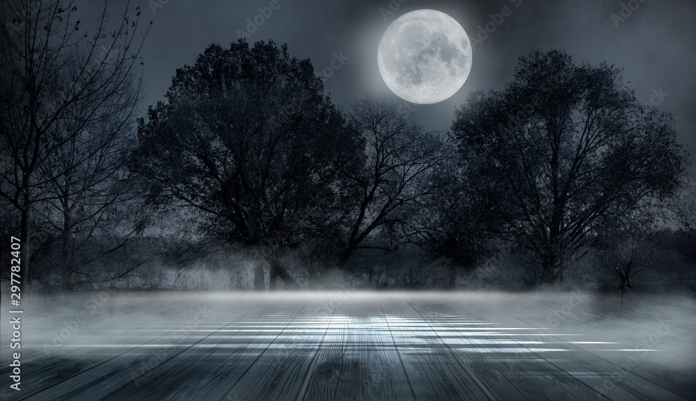 Dark Moonlight Background