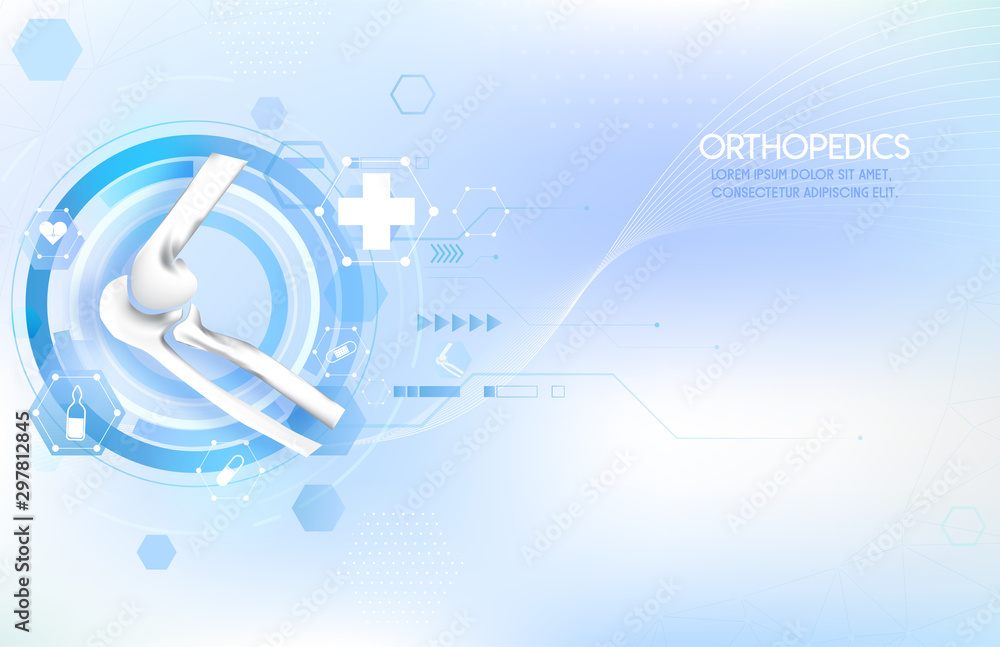 Medical orthopedic abstract background. Treatment for orthopedics ...