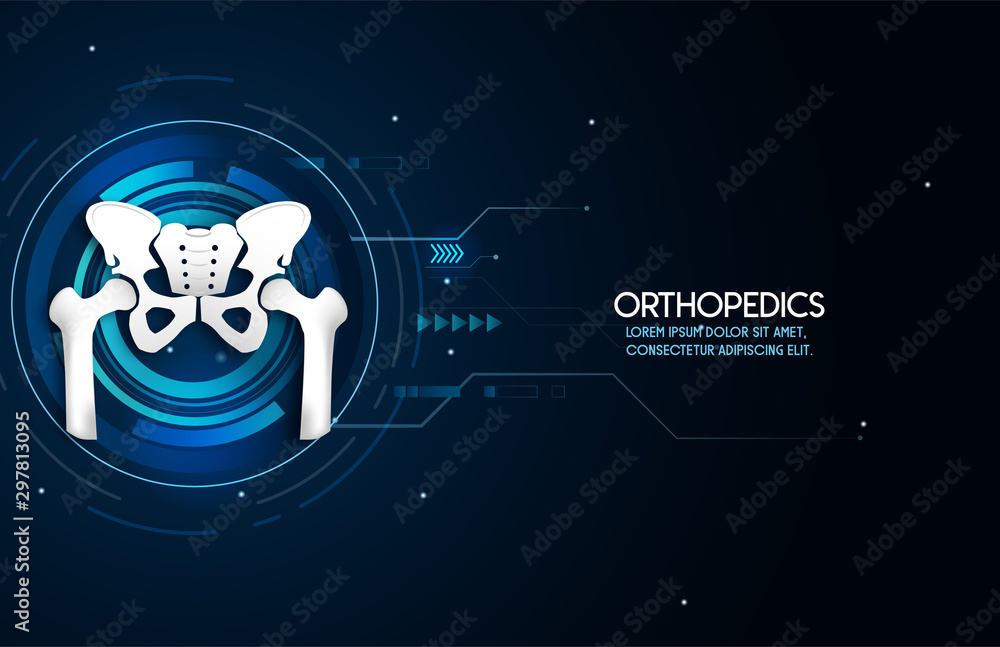Medical orthopedic abstract background. Treatment for orthopedics ...