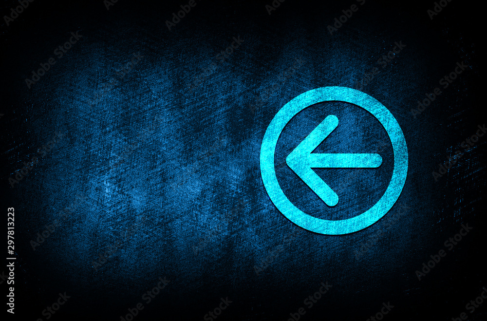 Back arrow icon abstract blue background illustration digital texture ...