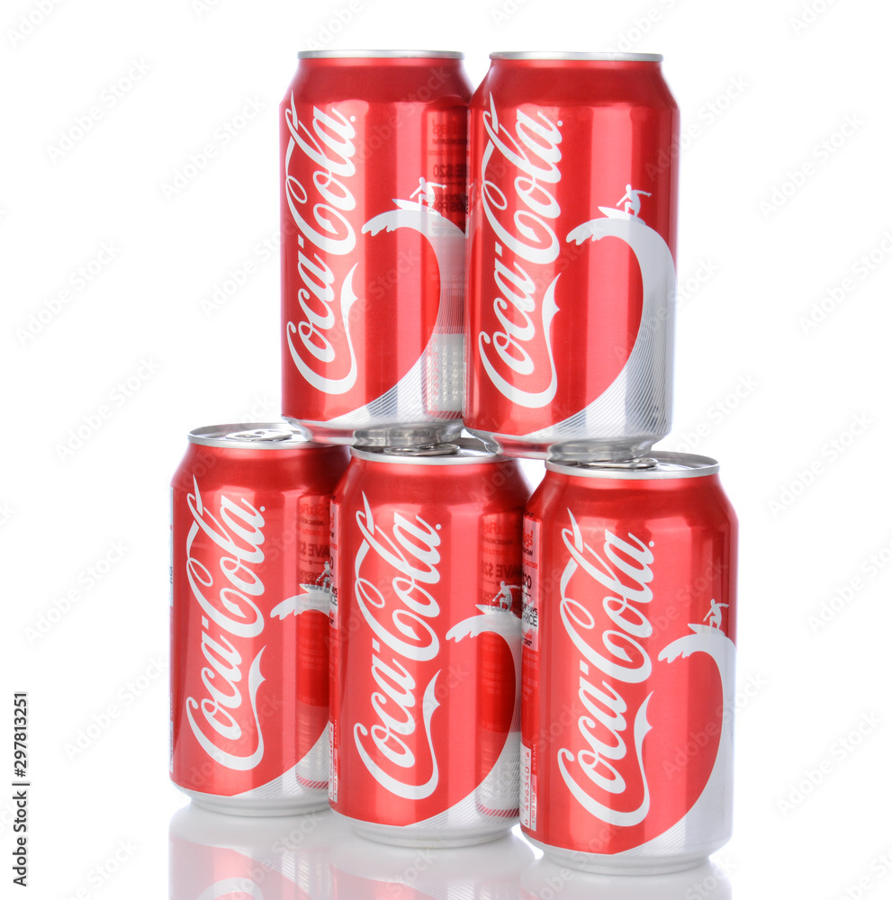 Five Cans of Coca-Cola Stock Photo | Adobe Stock