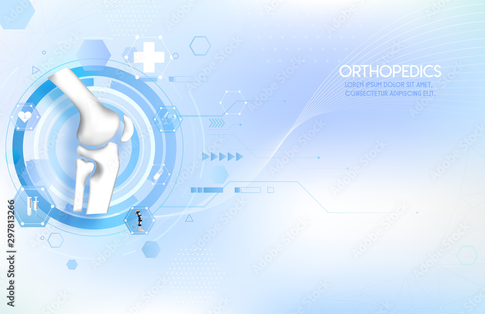 Medical orthopedic abstract background. Treatment for orthopedics ...