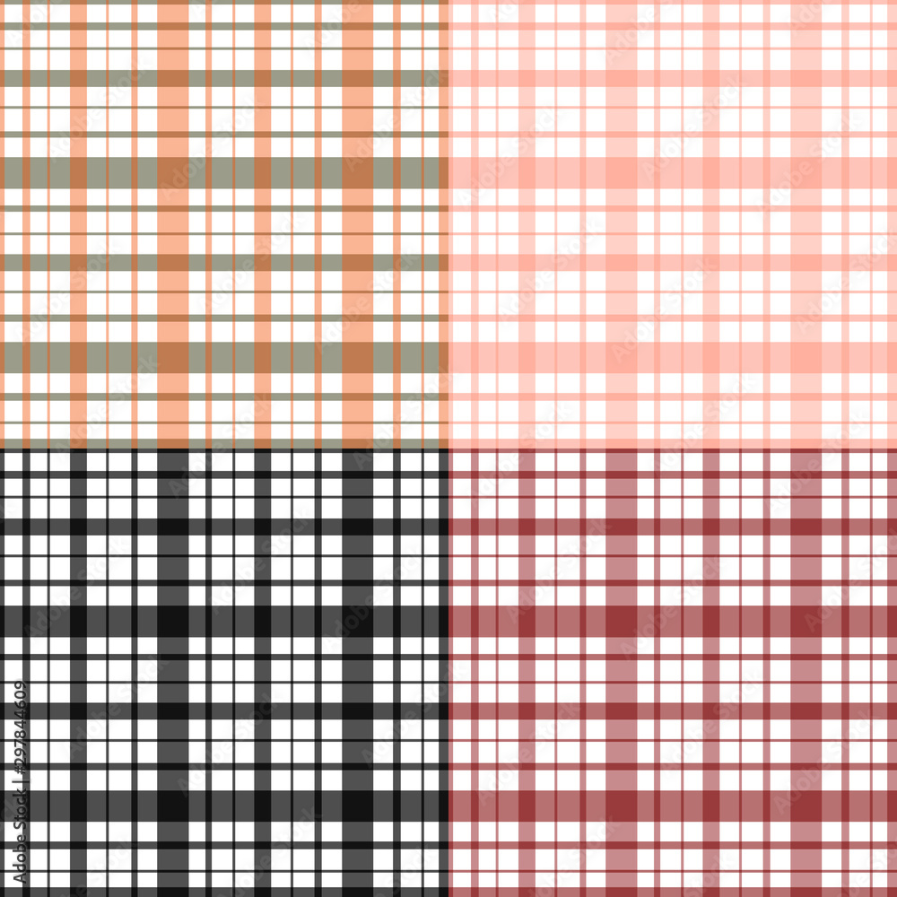 seamless pattern of multi-colored cage - set, vector, ready for ...