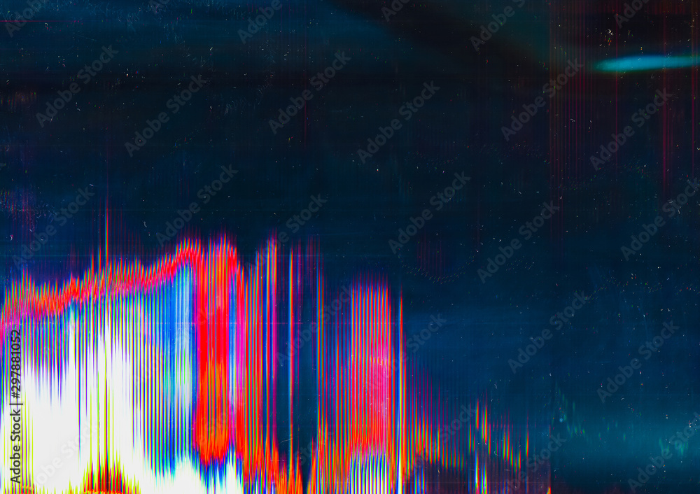 Distorted display. System breakdown. Glitch pattern overlay. Stock ...