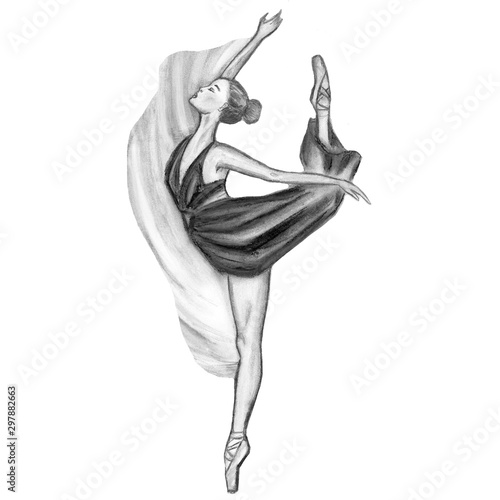 Ballerina Pencil Drawing
