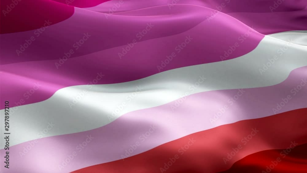 Rainbow Lesbian Pride Flag Video Waving In Wind New Lesbian Love Flag