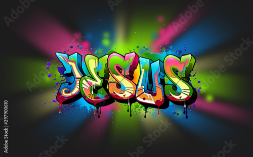 Jesus Name In Graffiti