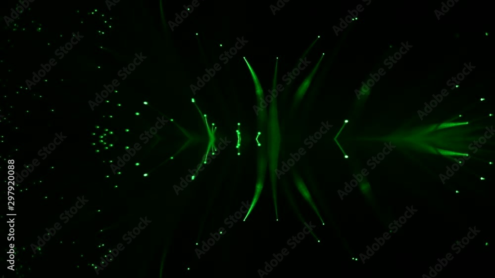 Wandering of a laser beam in an optical fiber filament bundle. Laser ...