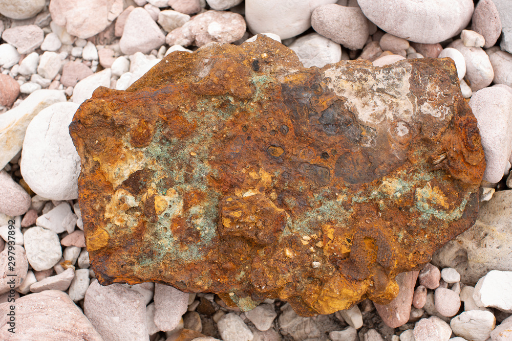 Detail of a lump of Slag Stock Photo | Adobe Stock