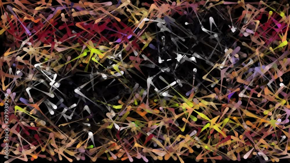 Beautiful animated dark matter as abstract pattern with colorful moving ...