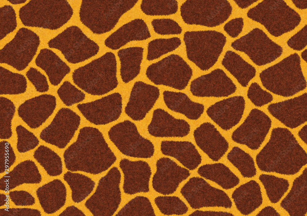 Giraffe fur skin seamless pattern, carpet Giraffe hairy print ...
