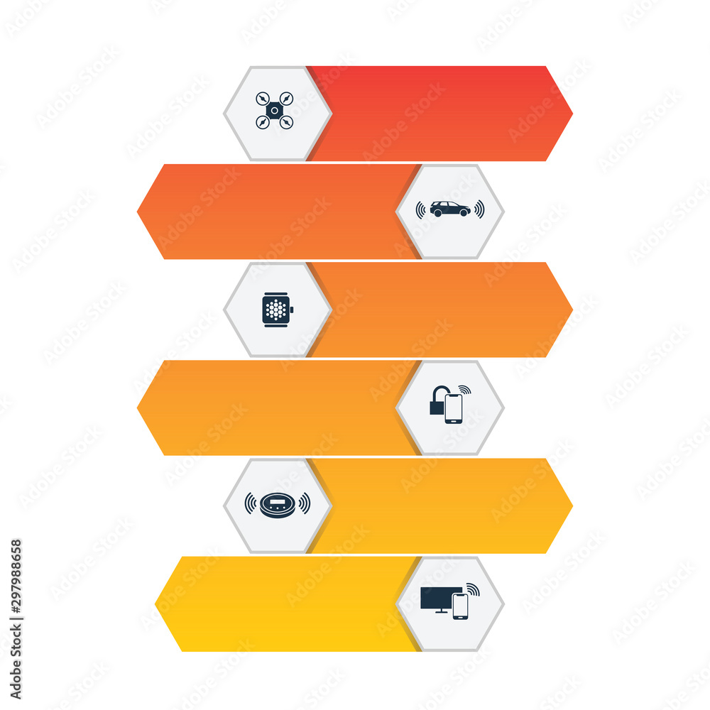 Smart Devices Infographics vector design. Timeline concept include ...